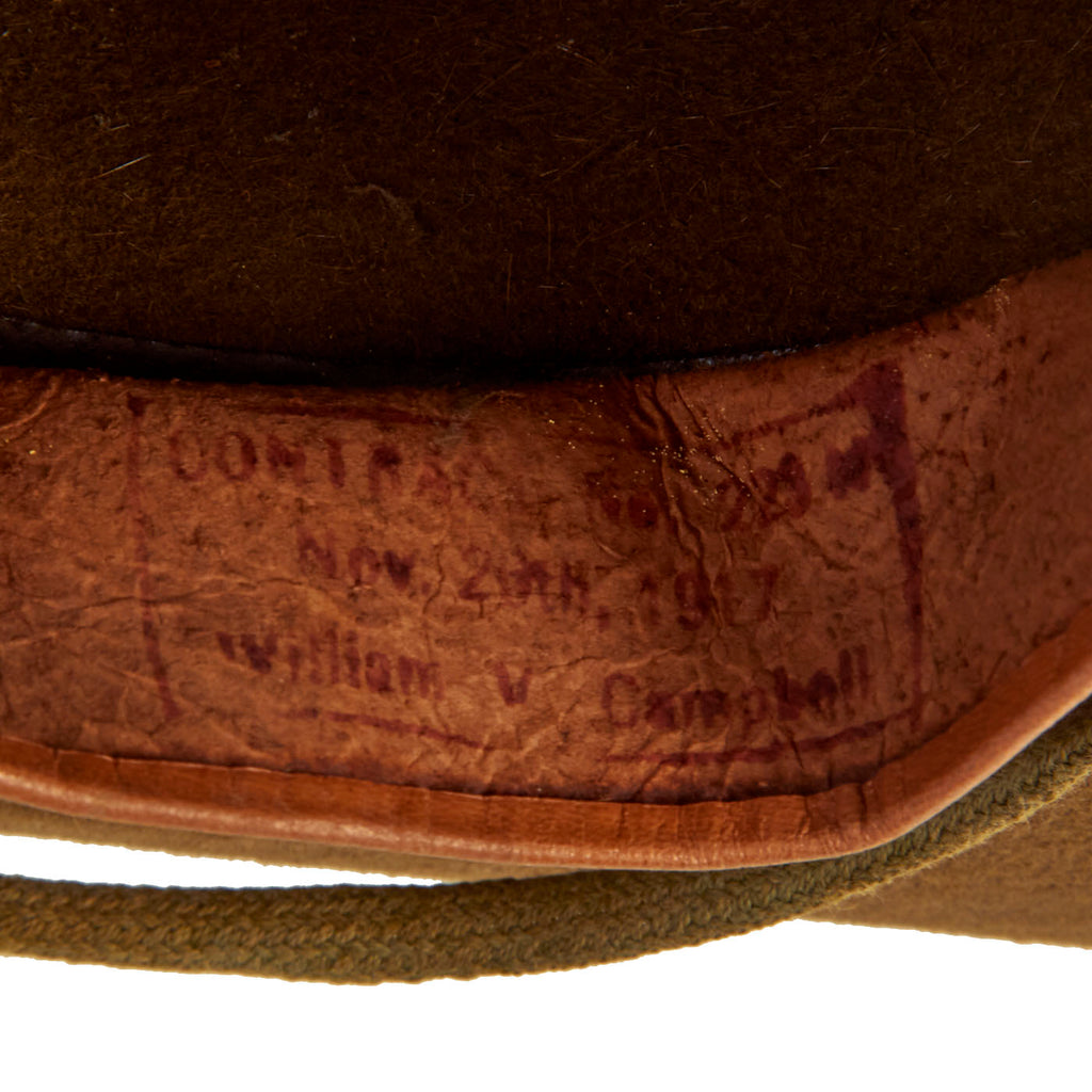 Original U.S. WWI Model 1911 Campaign Hat with Infantry Hat Cord - Dat ...
