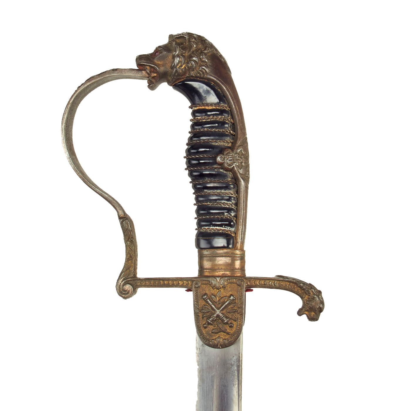 Original Imperial German WWI Army Officer's Lion Head Sword with Scabb ...