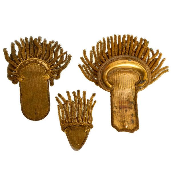 Original U.S. Set of Three 19th Century Epaulettes -1790s-1820's Milit ...