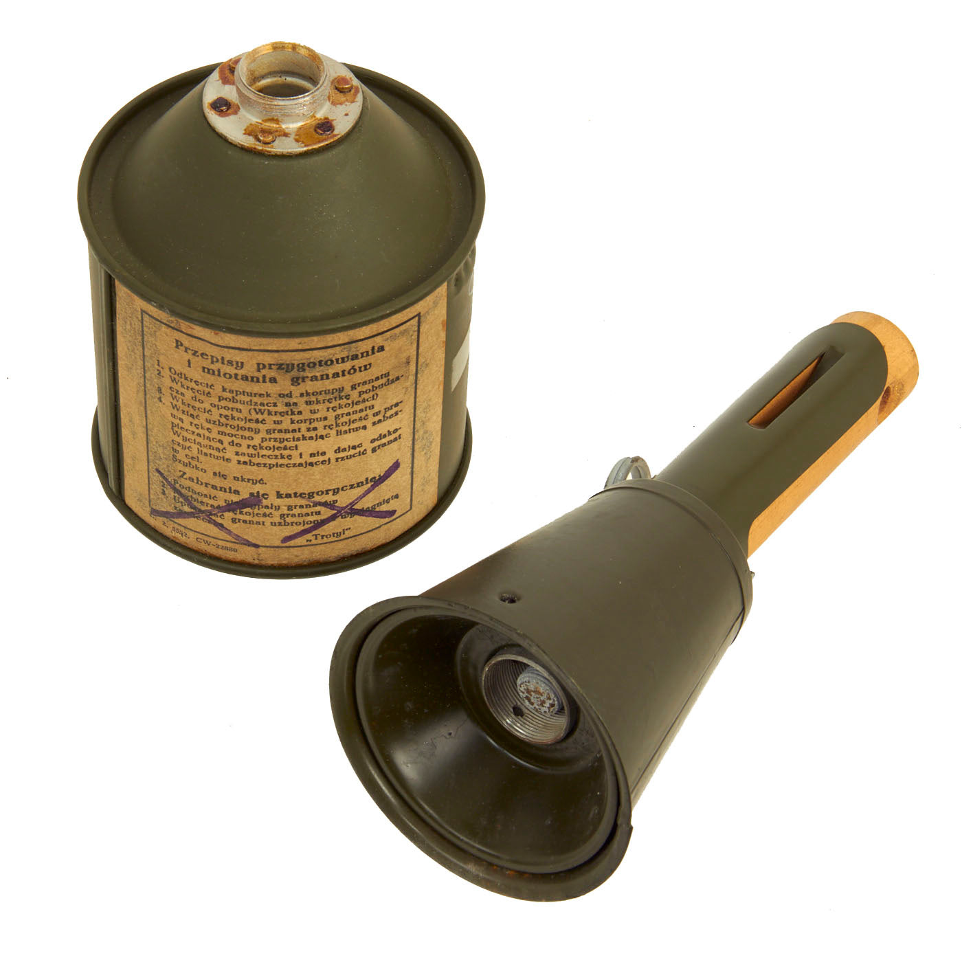 Original Polish Cold War Issue Soviet RPG-43 Inert HEAT Grenade - High ...