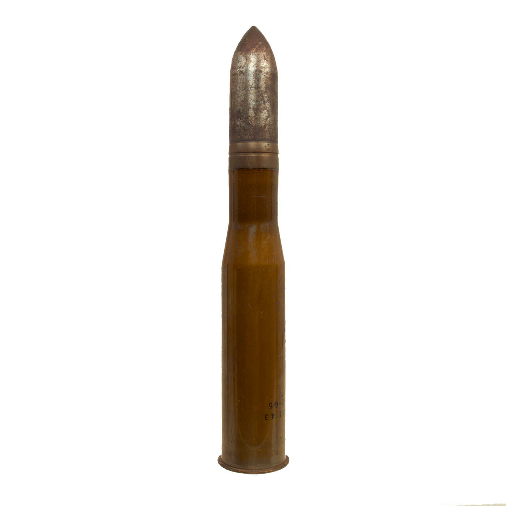 Original U.S. Vietnam War 1965 Dated Inert 37mm Anti-Tank Round For Th ...