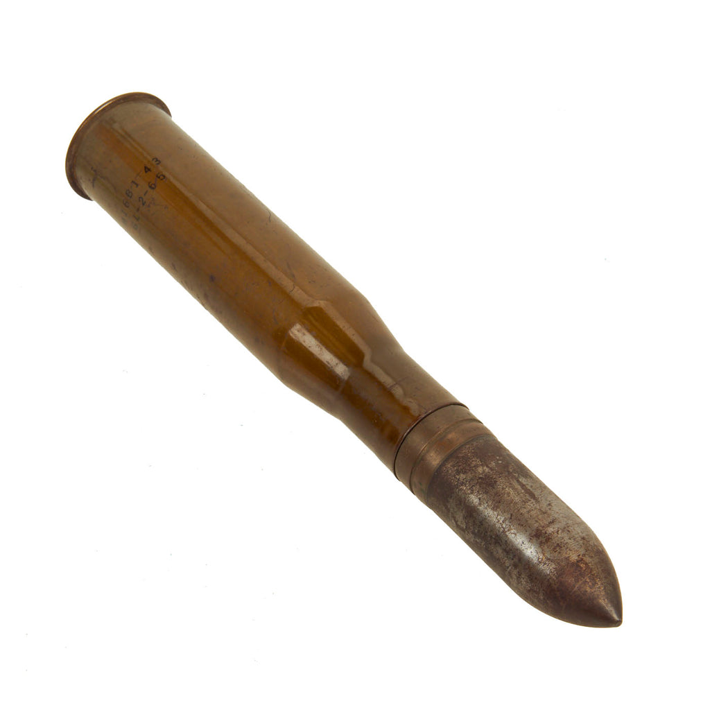 Original U.S. Vietnam War 1965 Dated Inert 37mm Anti-Tank Round For Th ...