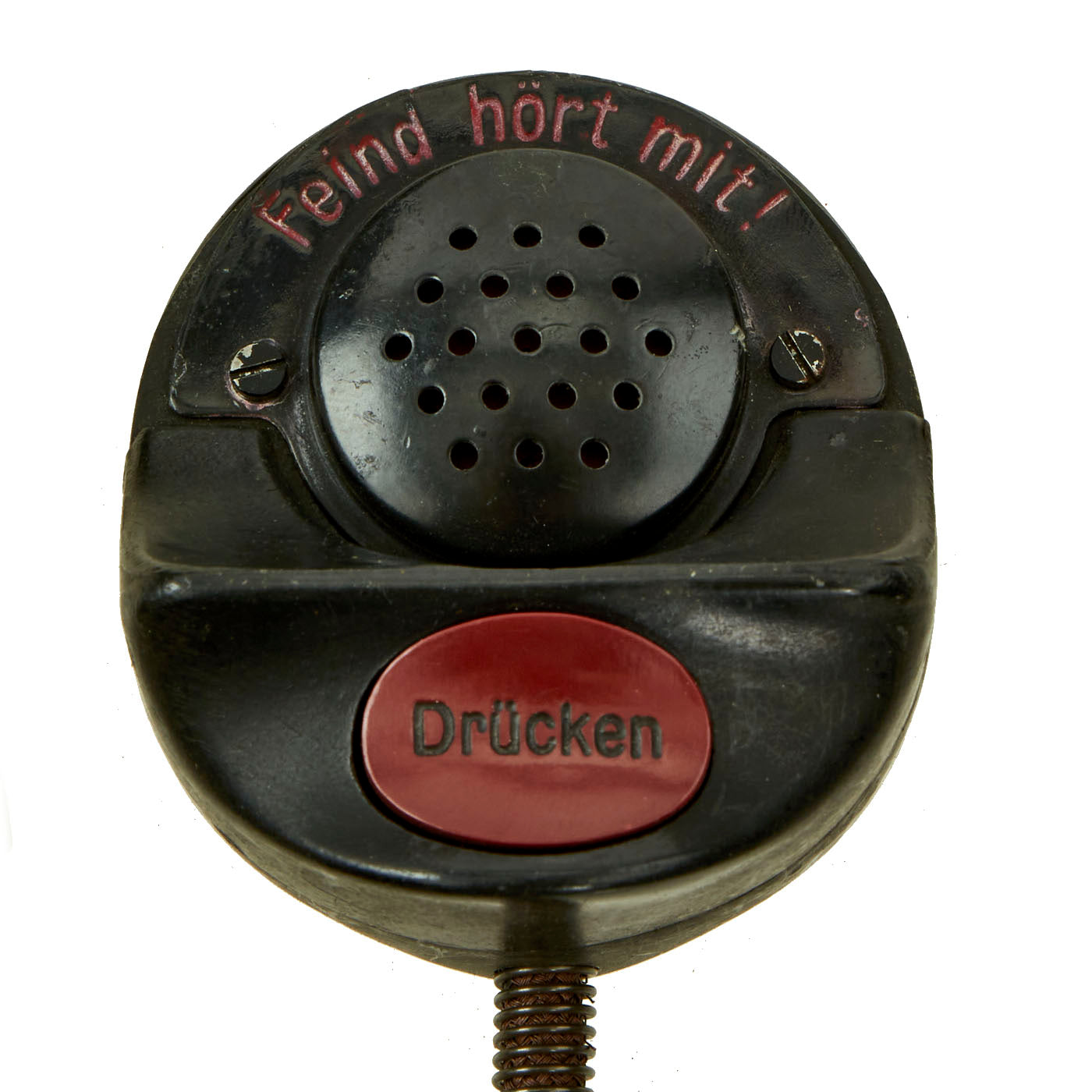 Original German WWII Panzer Armored Vehicle Headset with Throat Mic an ...