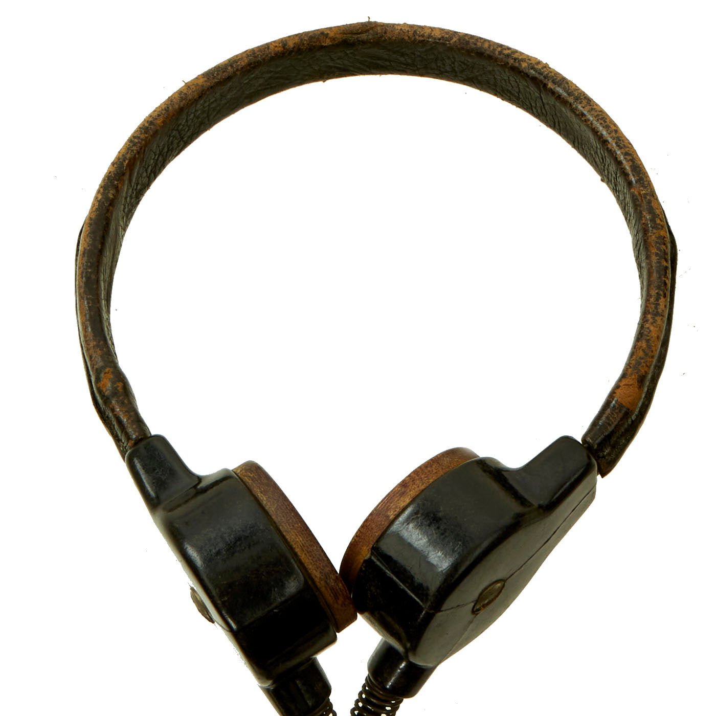 Original German WWII Panzer Armored Vehicle Headset with Throat Mic an ...