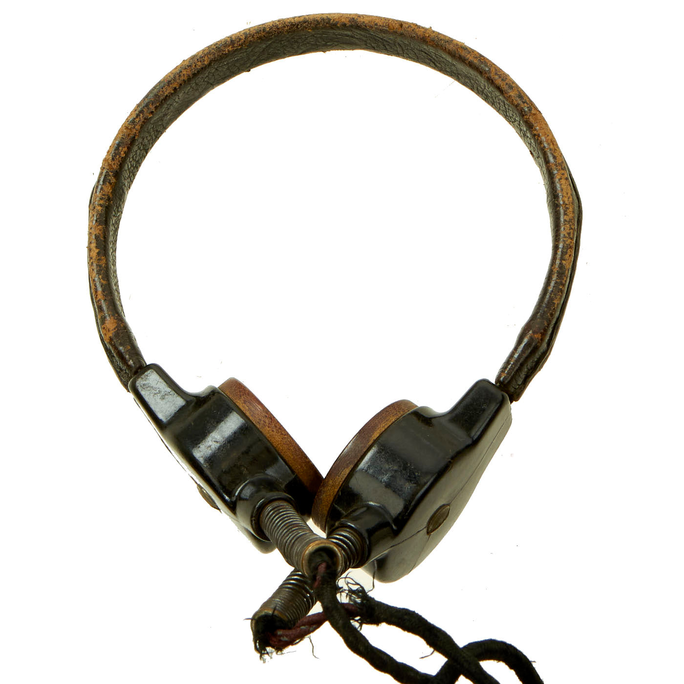 Original German WWII Panzer Armored Vehicle Headset with Throat Mic an ...