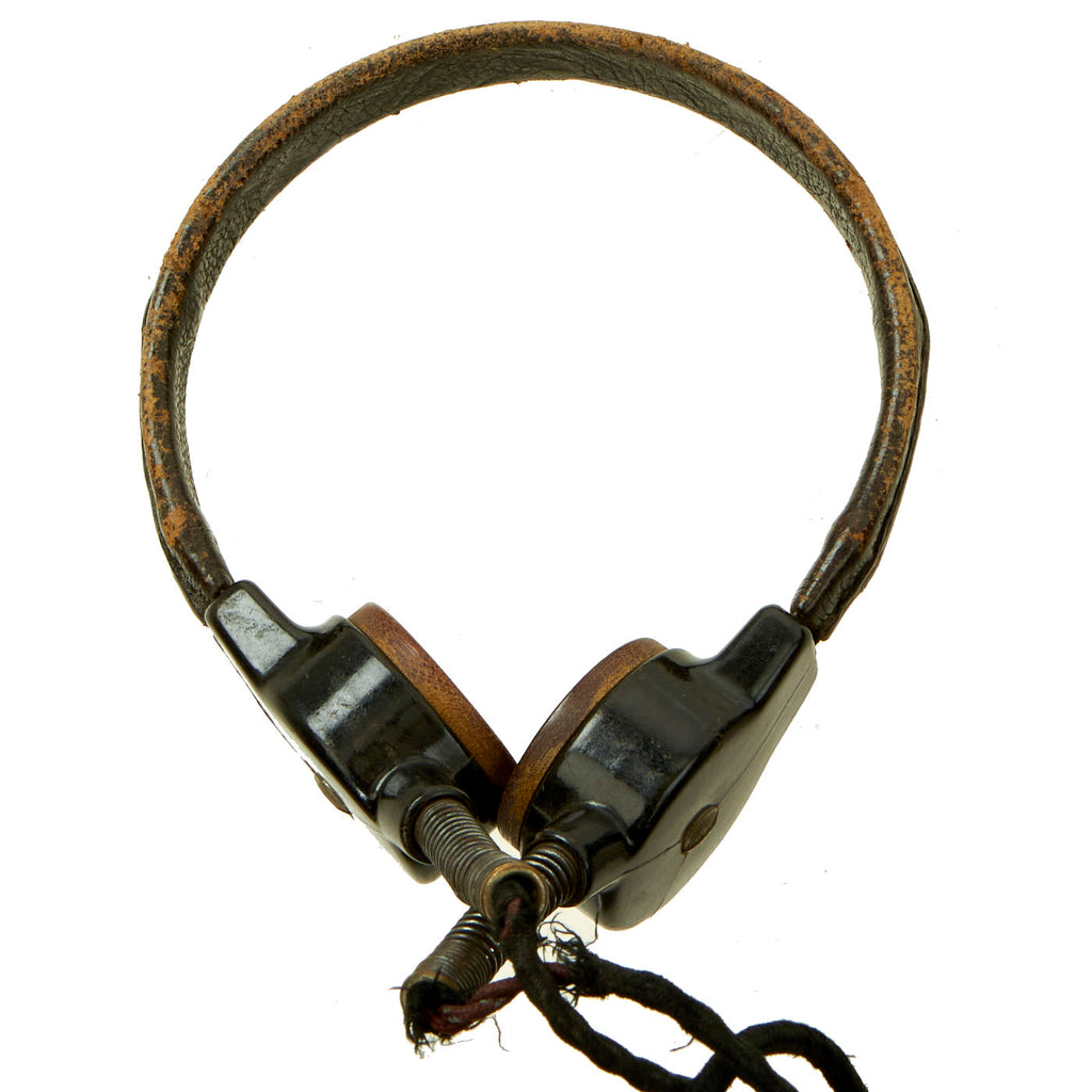 Original German WWII Panzer Armored Vehicle Headset with Throat Mic an ...