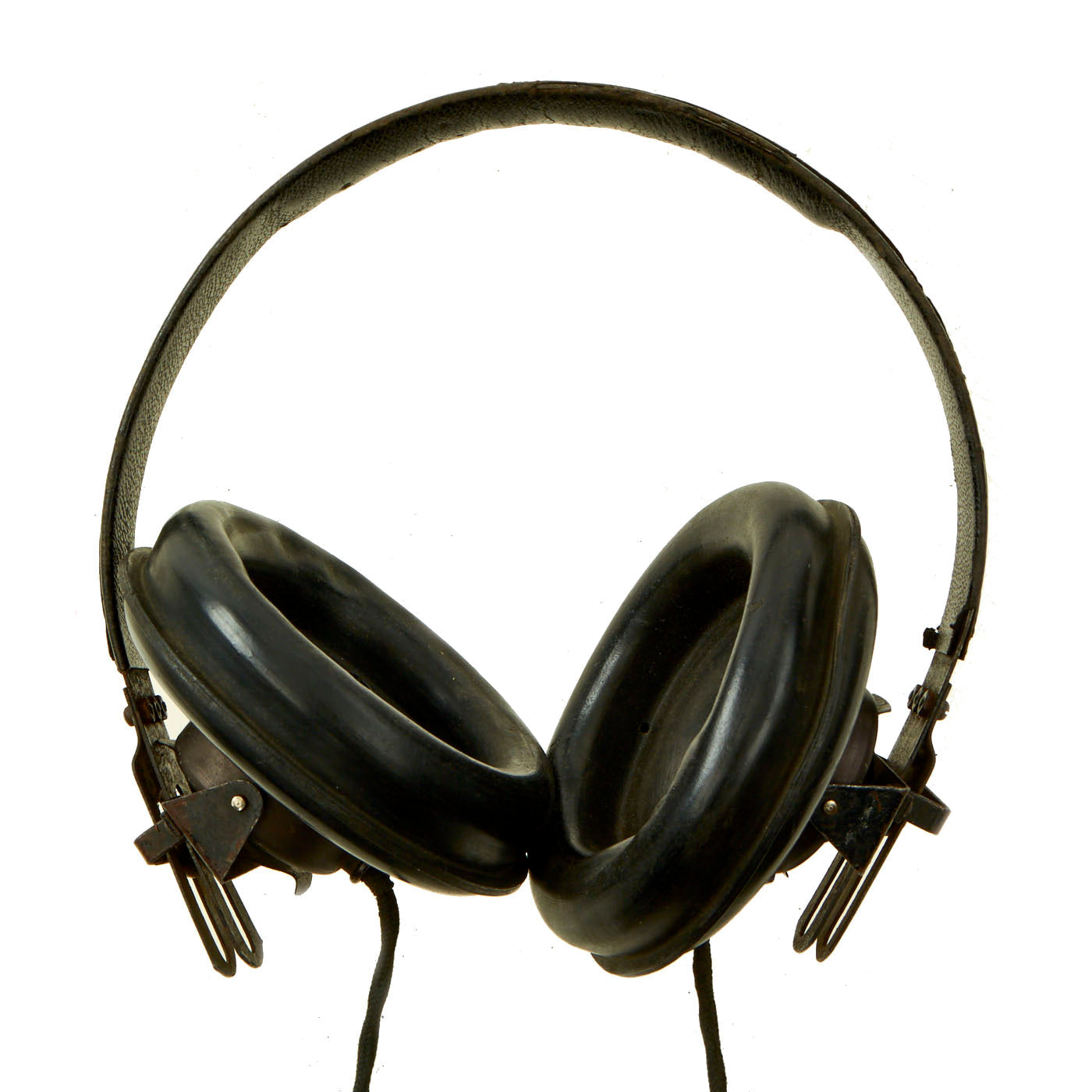 Original German WWII Panzer Armored Vehicle Headset with Throat Mic an ...