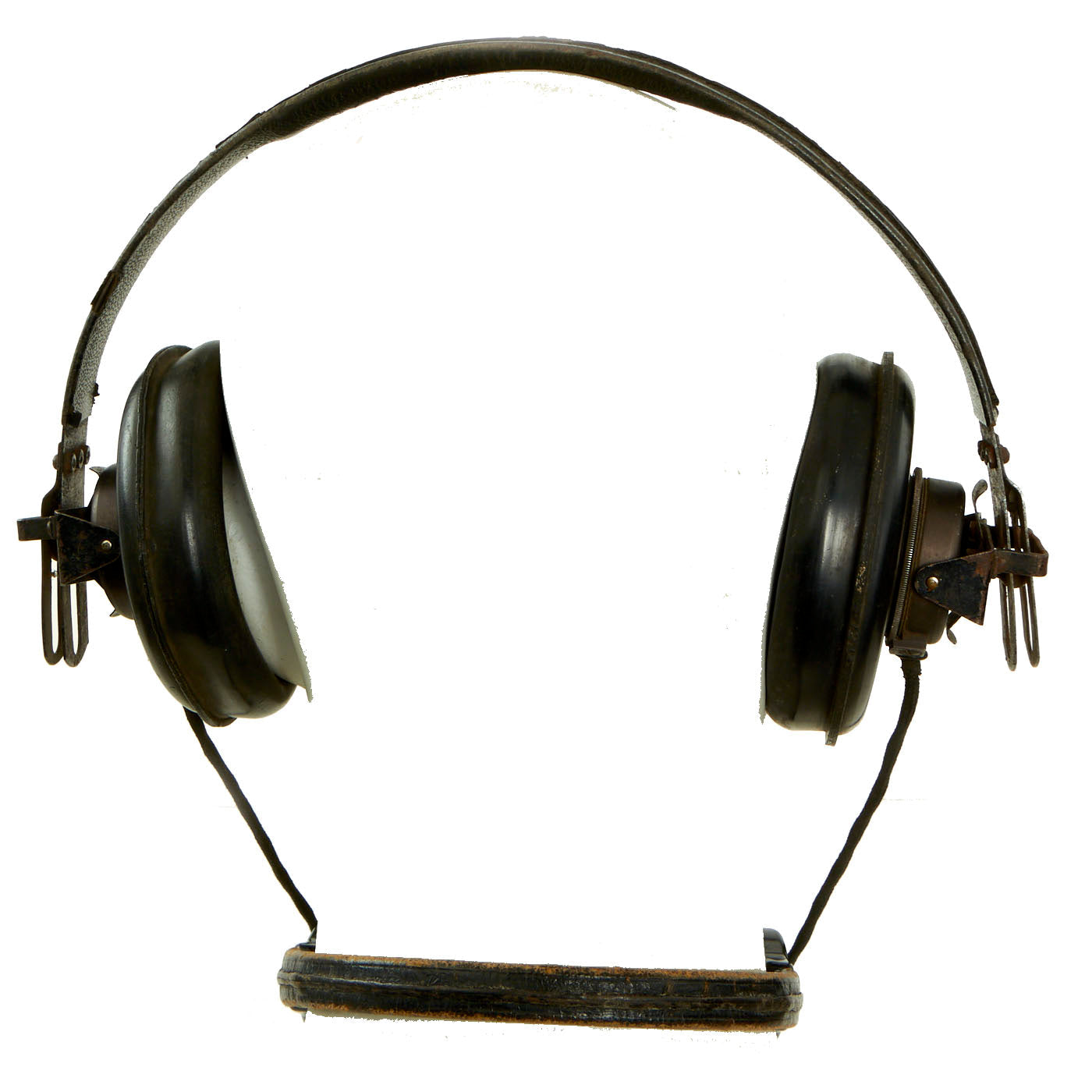 Original German WWII Panzer Armored Vehicle Headset with Throat Mic an ...