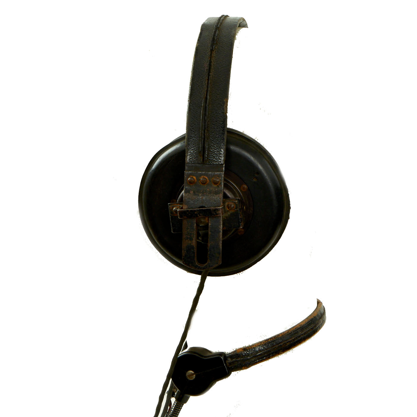 Original German WWII Panzer Armored Vehicle Headset with Throat Mic an ...