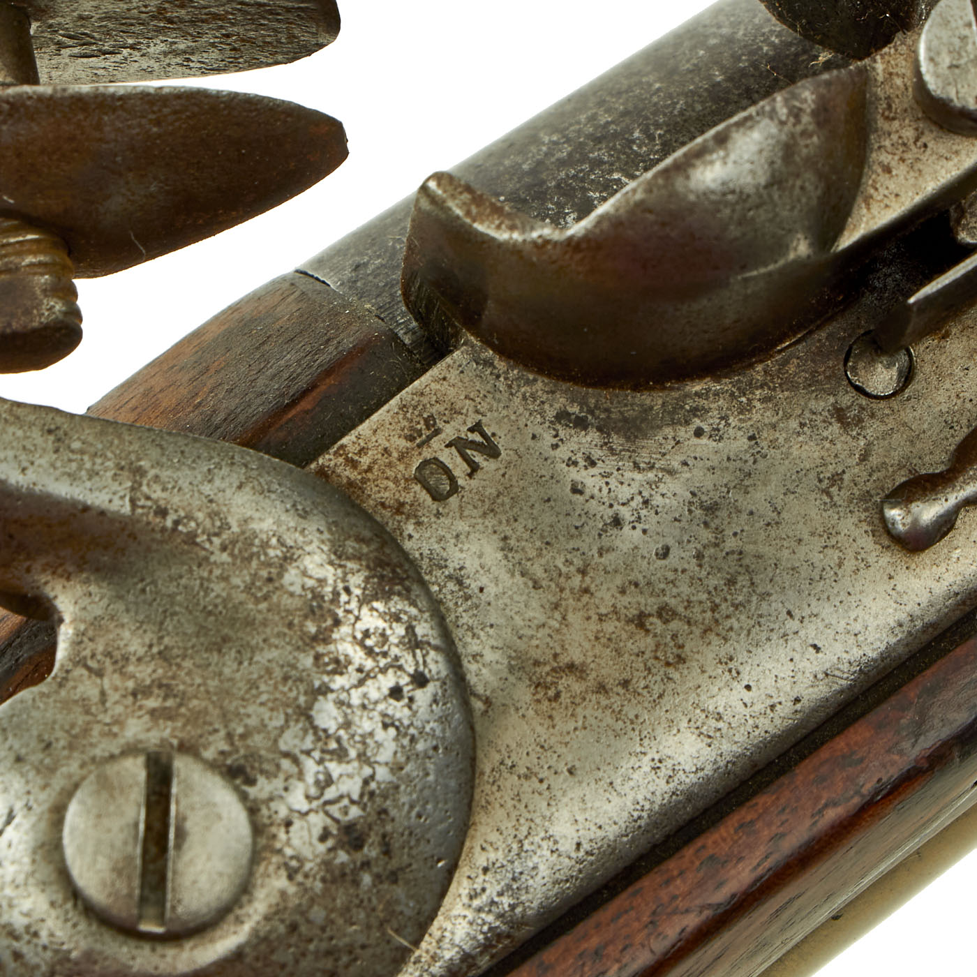 Original Dutch Napoleonic Flintlock Naval Pistol marked HAARLEM and AM ...