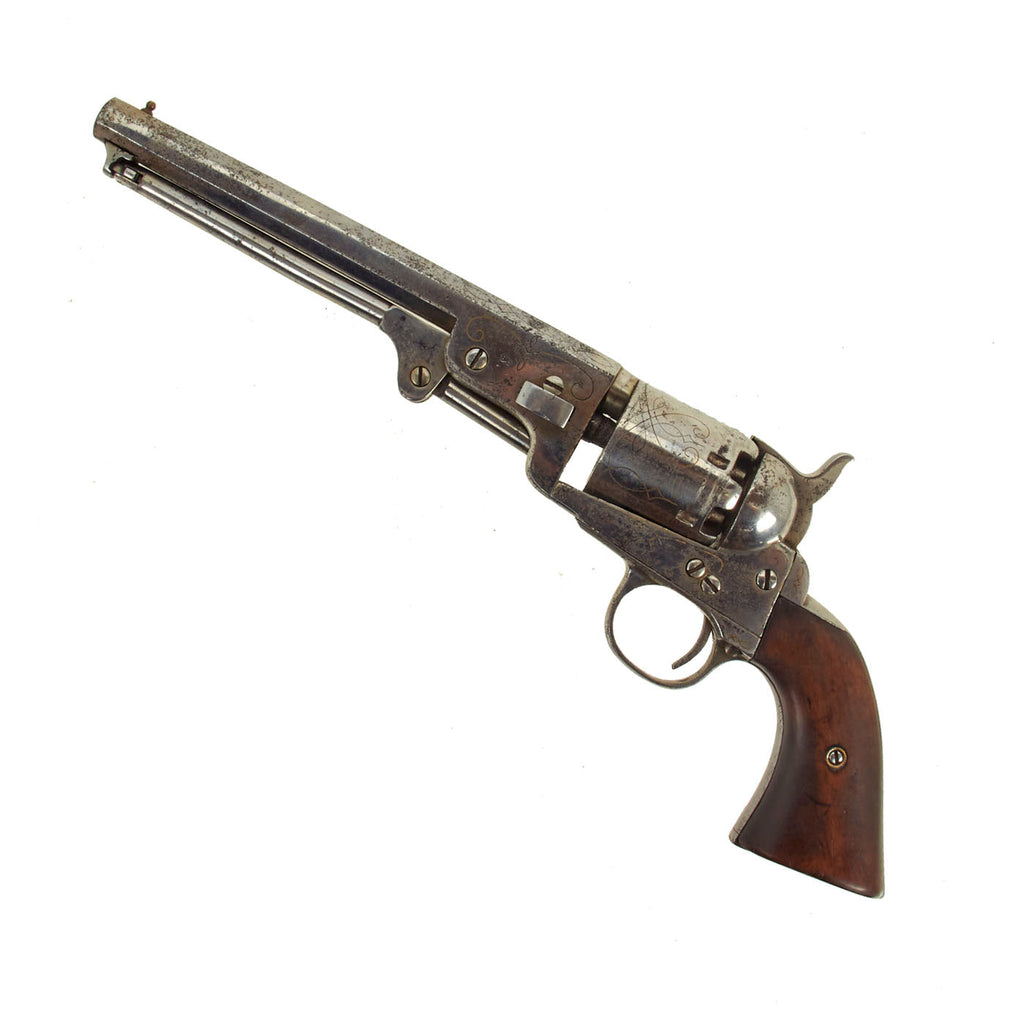 Original 19th Century Belgian .36cal Colt Brevete Model 1851 Navy Engr ...