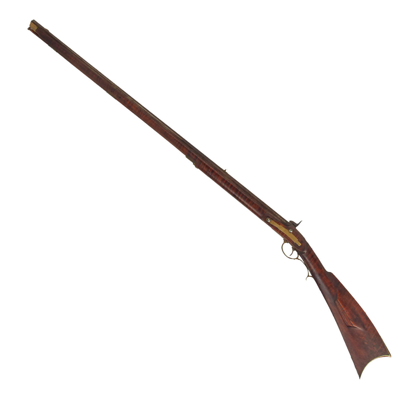 Original U.S. Pennsylvania Flintlock Long Rifle Converted to Percussio ...