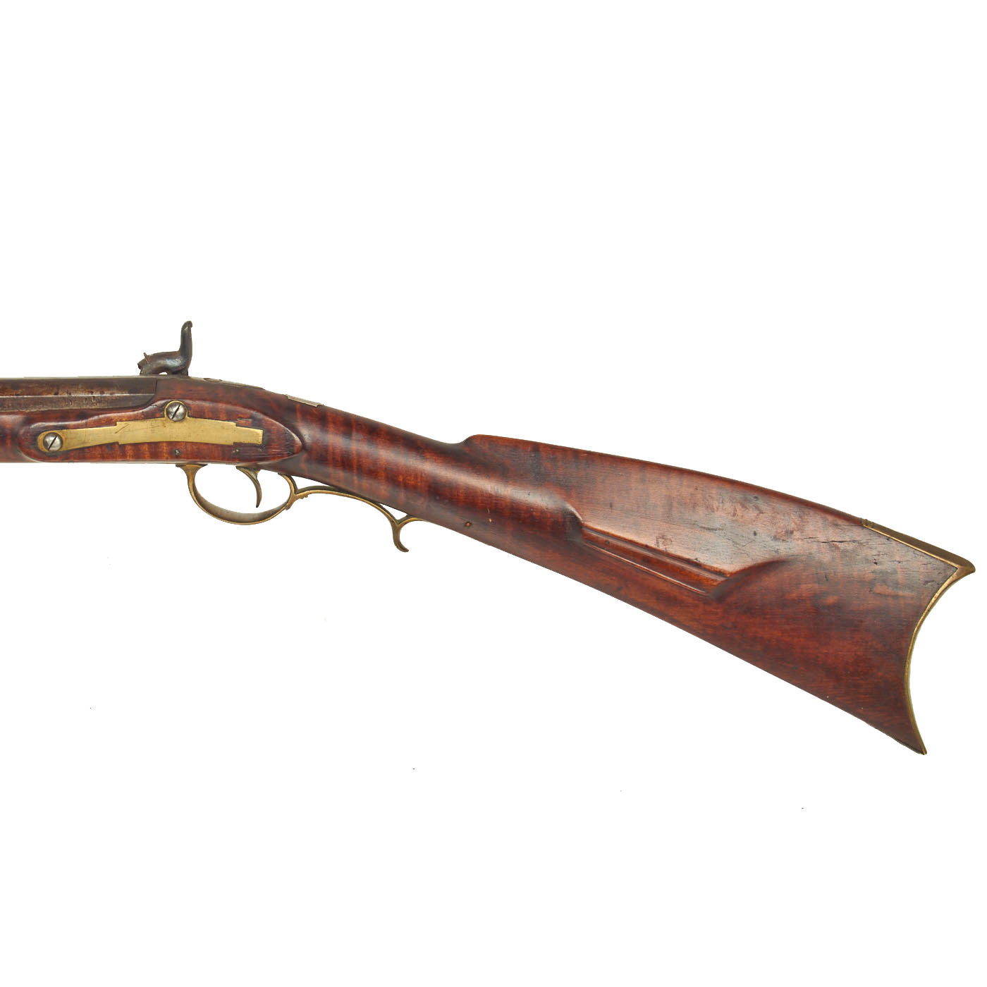 Original U.S. Pennsylvania Flintlock Long Rifle Converted to Percussio ...