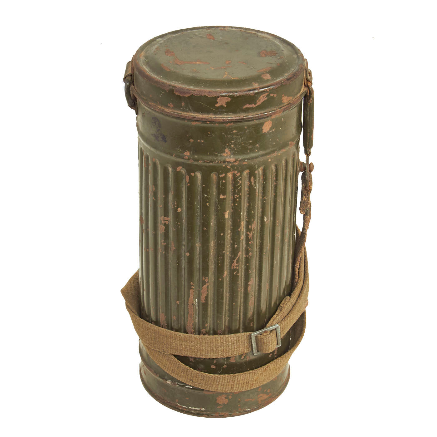 Original German WWII M38 Gas Mask in Size 3 with Filter, Canister, & A ...