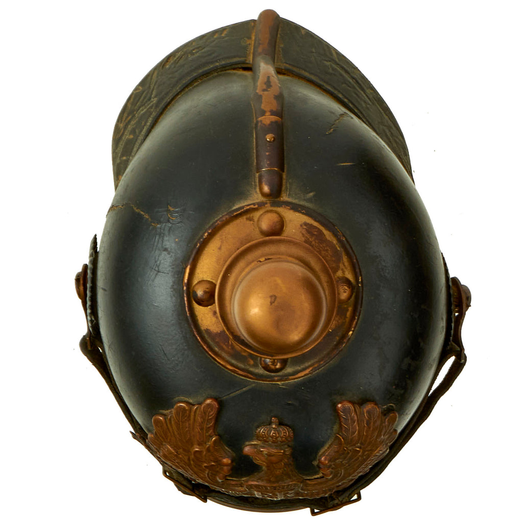 Original German WWI Named Prussian M1895 Artillery Pickelhaube Helmet ...