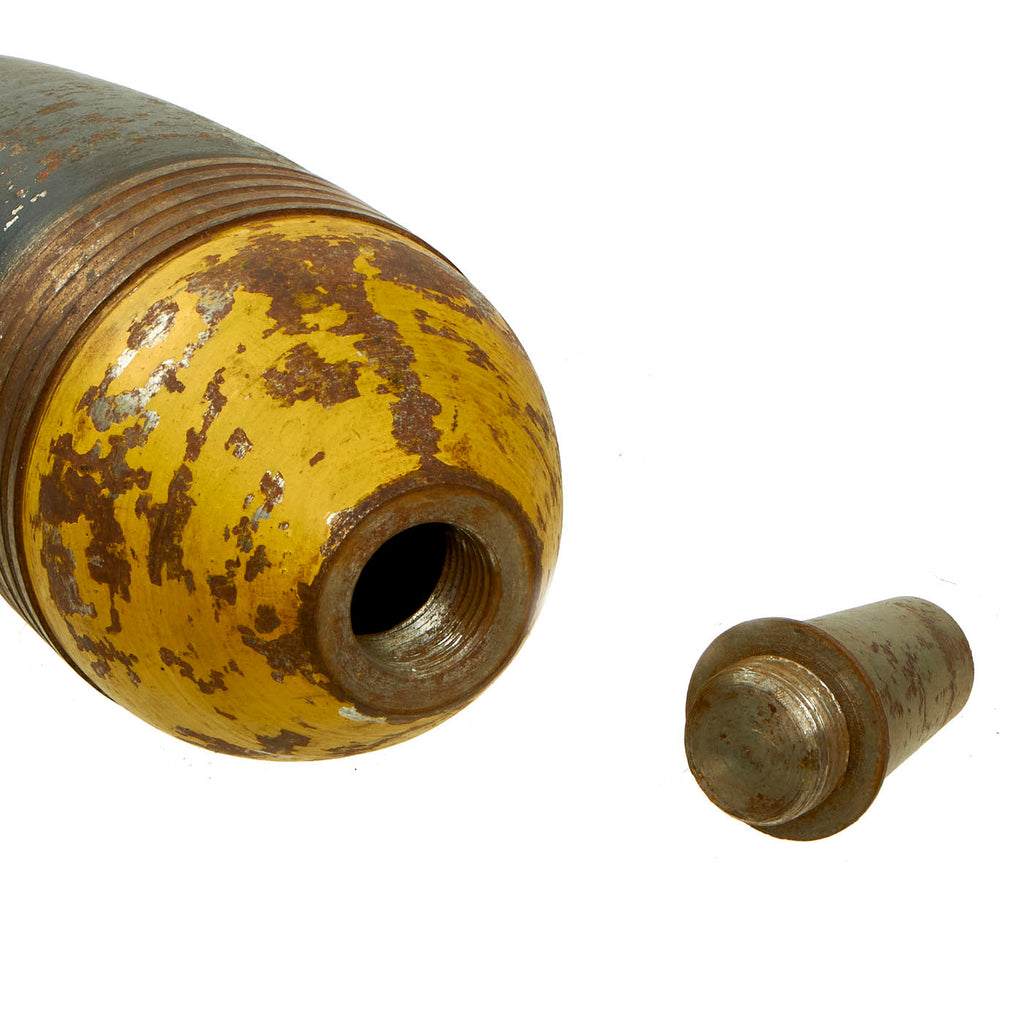Original Spanish Civil War Pre-WWII Inert Spanish 81mm Mortar Round fo ...