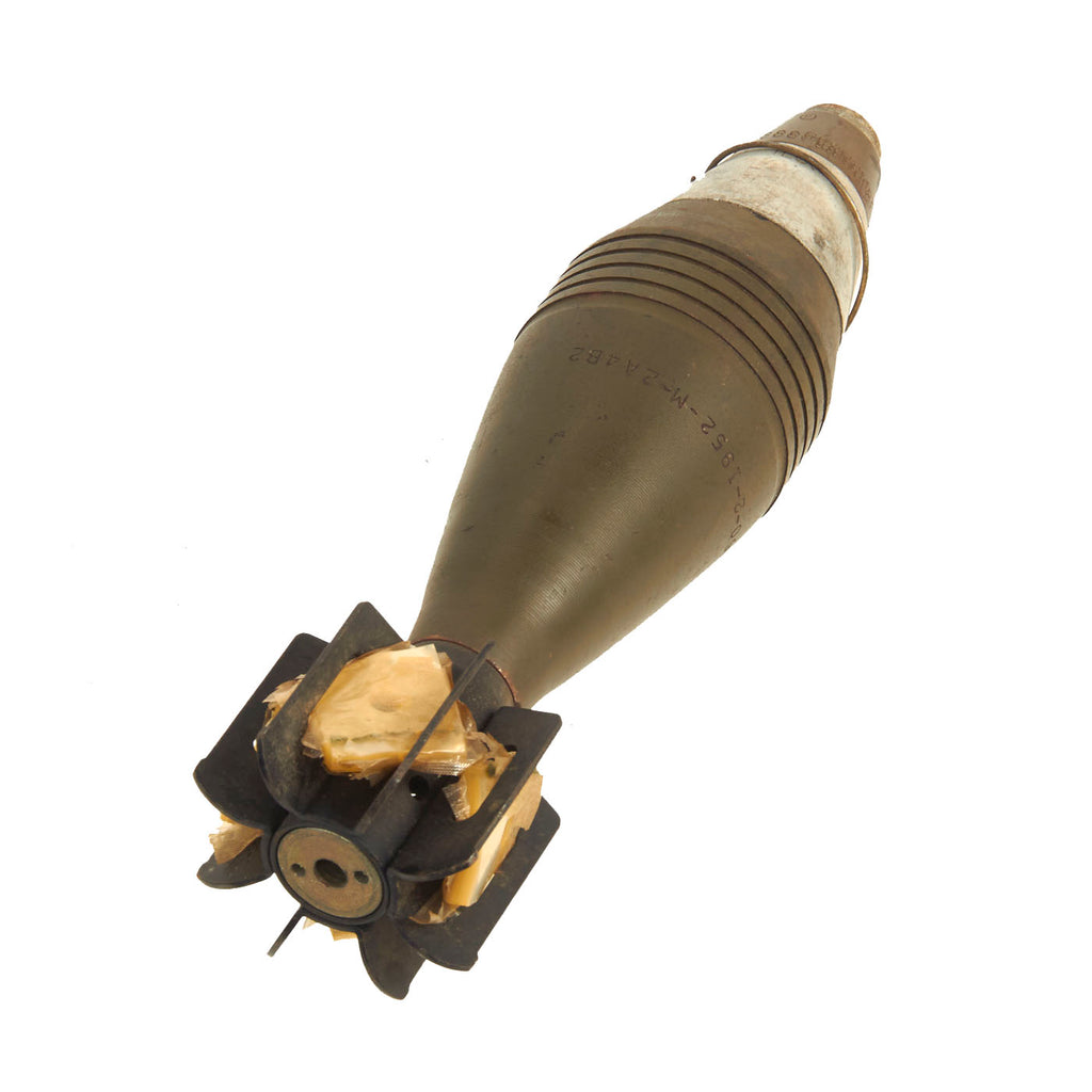 Original U.S. Korean War M49A2 60mm Deactivated Mortar Round Dated 195 ...