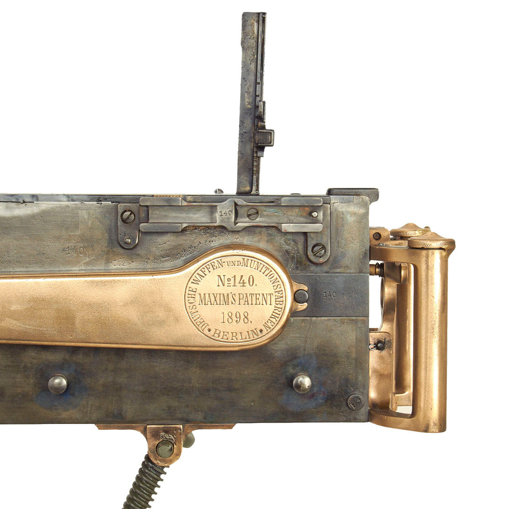 Original German 1898 DWM Maxim Argentina Contract Display Machine Gun ...