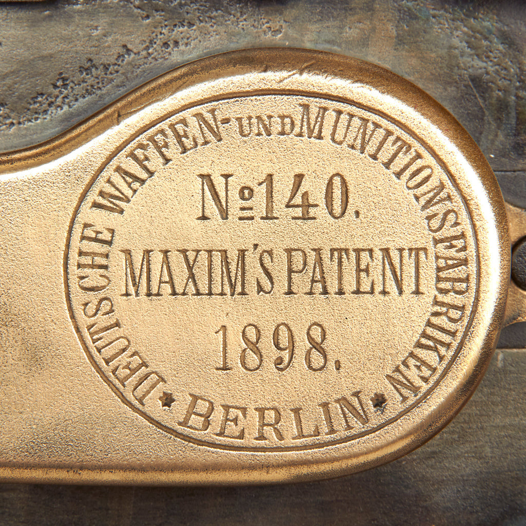 Original German 1898 DWM Maxim Argentina Contract Display Machine Gun ...