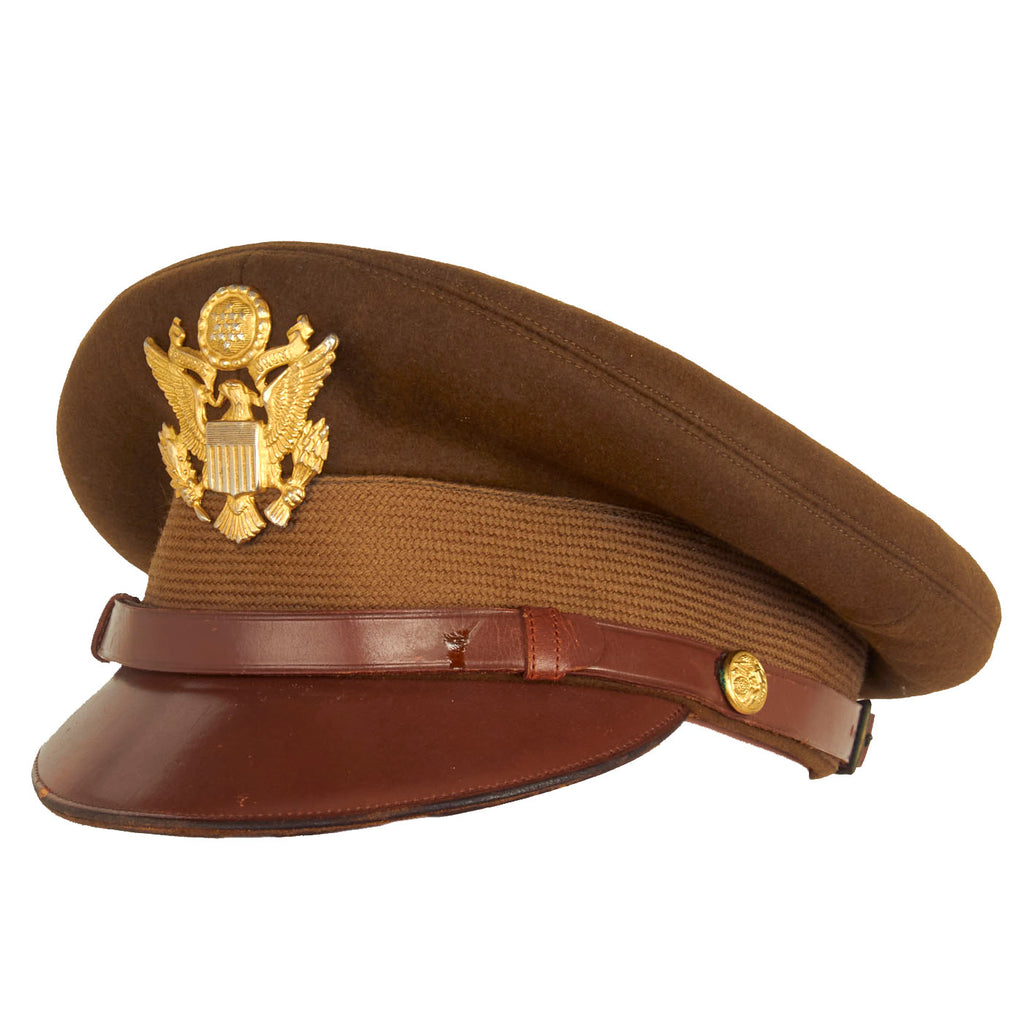 Original U.S. WWII US Army Officer’s Named Crush Cap by Luxenberg Of N ...