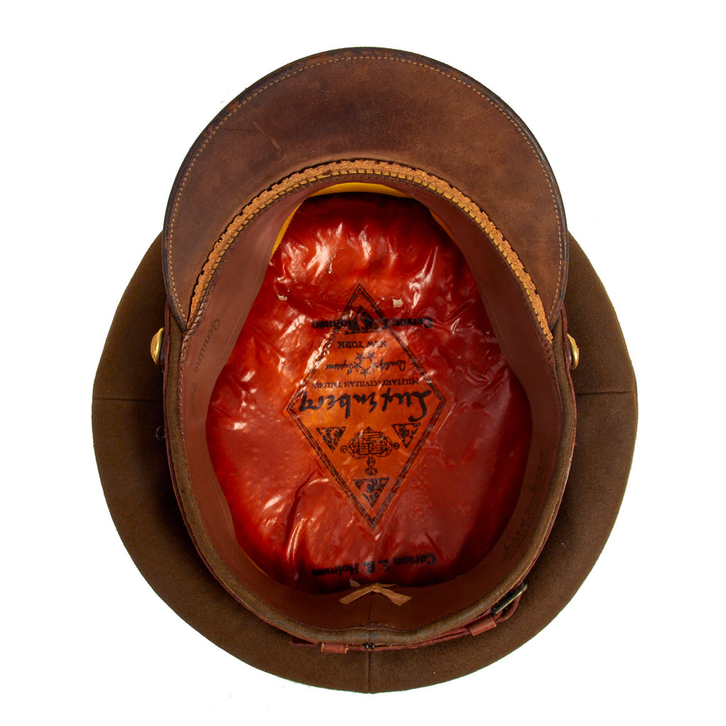 Original U.S. WWII US Army Officer’s Named Crush Cap by Luxenberg Of N ...