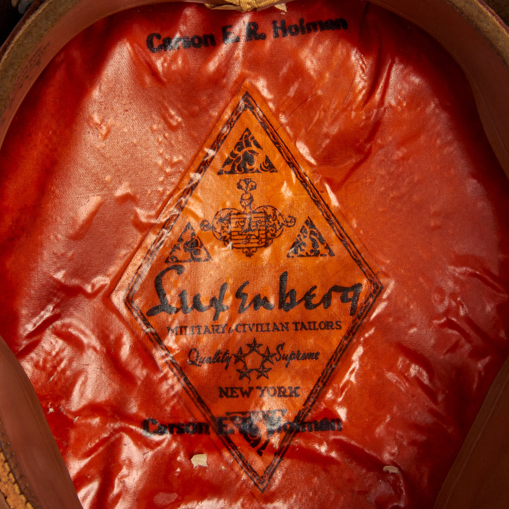 Original U.S. WWII US Army Officer’s Named Crush Cap by Luxenberg Of N ...