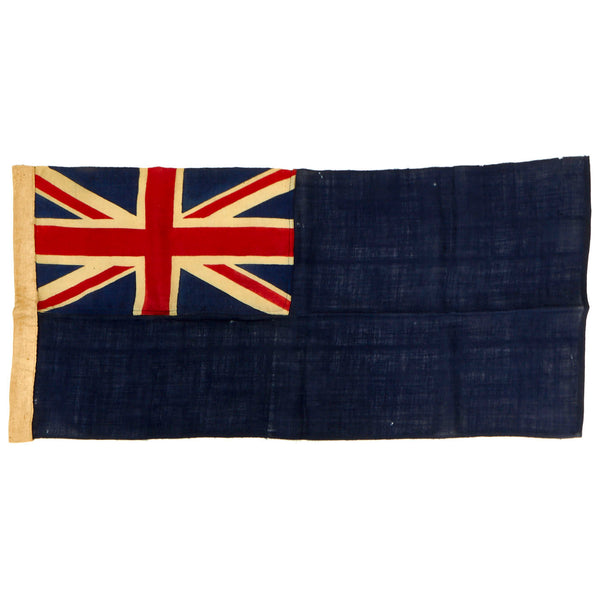 Original British WWII British Royal Navy Canvas Blue Ensign - 38” x 18 ...