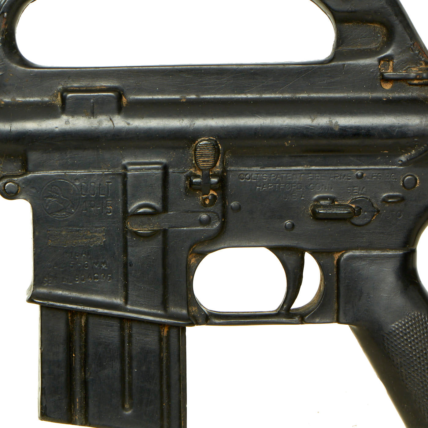 Original U.S. Colt M16A1 AR-15 Rubber Duck Molded Training Rifle marke ...