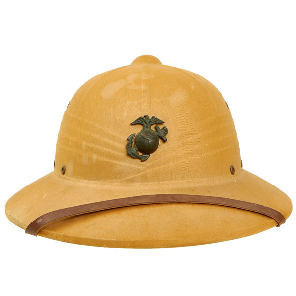 Original WWII U.S. Marine Corps Issue Hawley M-1940 Pressed Fiber Sun ...