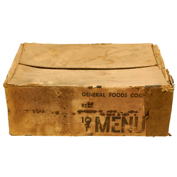 Original U.S. WWII Army 10-in-1 Ration Cardboard Crate Dated June 1944 ...