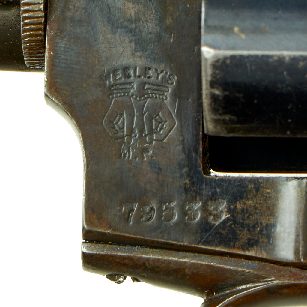 Original British P. Webley & Son Metropolitan Police Revolver in .450 ...