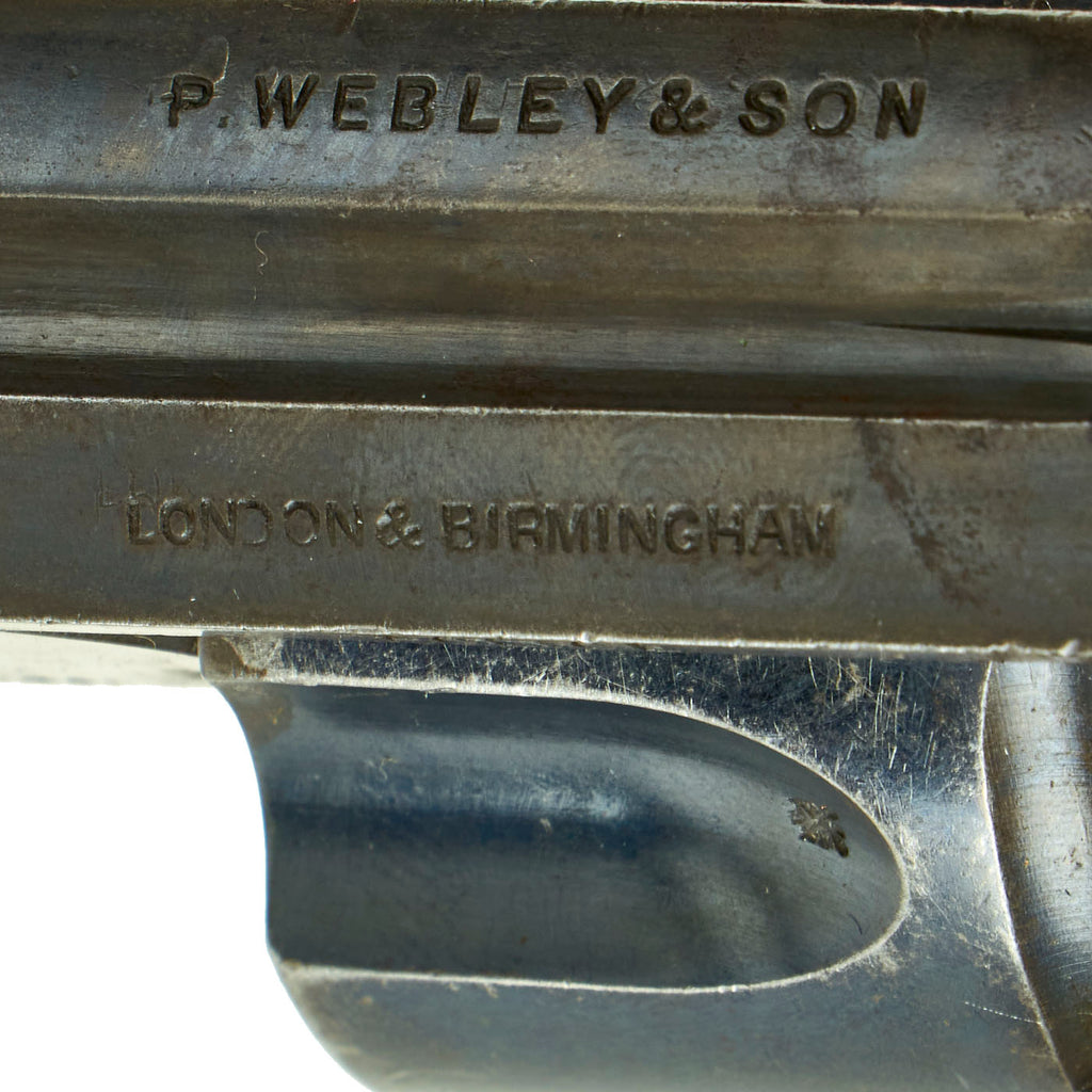 Original British P. Webley & Son Metropolitan Police Revolver in .450 ...