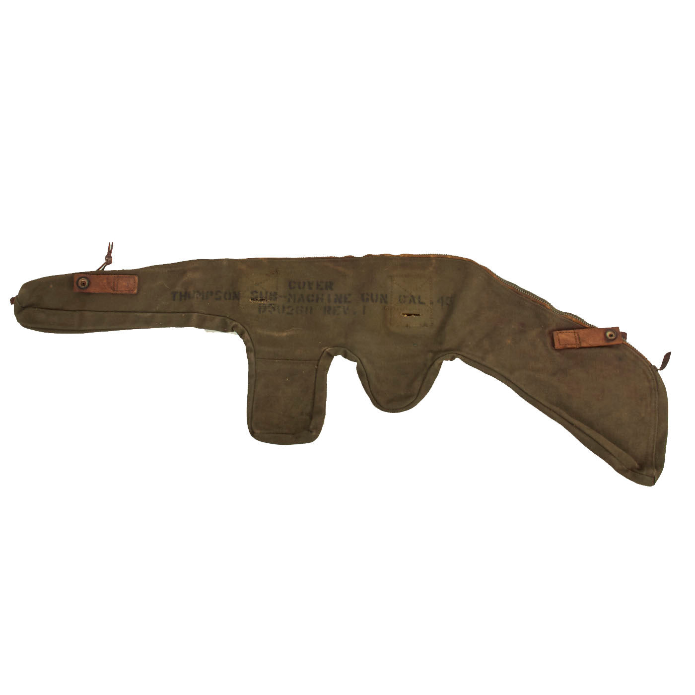 Original U.S. WWII Canvas Transport Case For M1 and M1A1 Thompson SMG ...