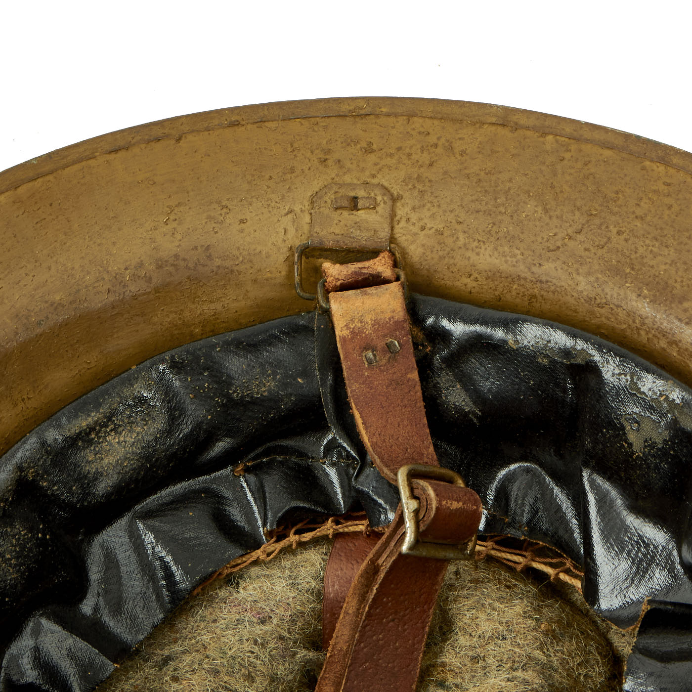 Original British WWI Mk 1 Brodie Helmet With Textured Paint - Complete ...