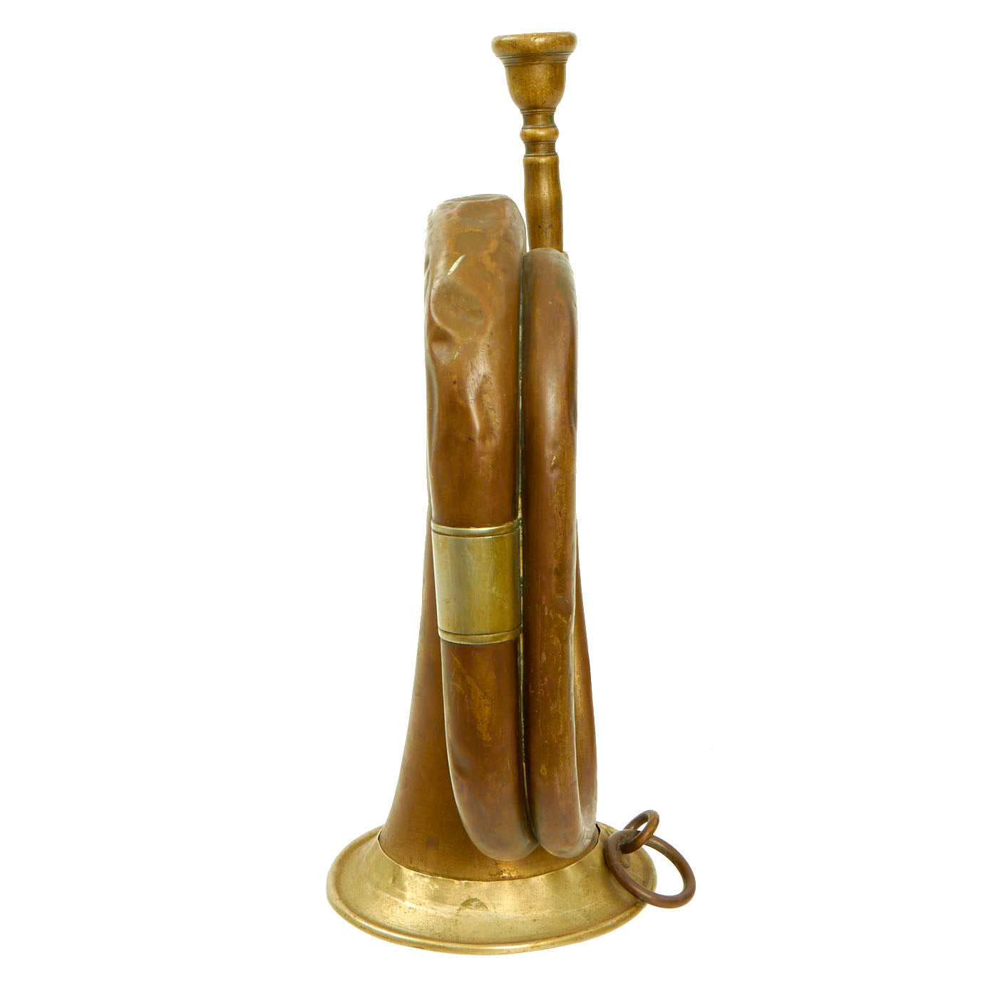 Original Imperial German WWI Military Bugle Bearing Prussian Crest - c ...