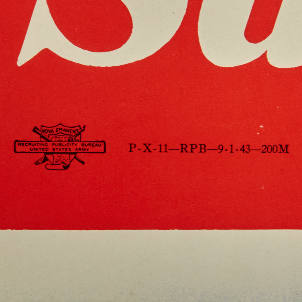 Original U.S. WWII Victory Mail US Army Postal Service Promotional Pos ...