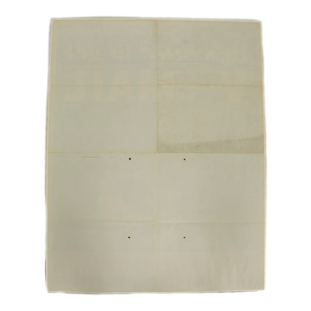 Original U.S. WWII Victory Mail US Army Postal Service Promotional Pos ...