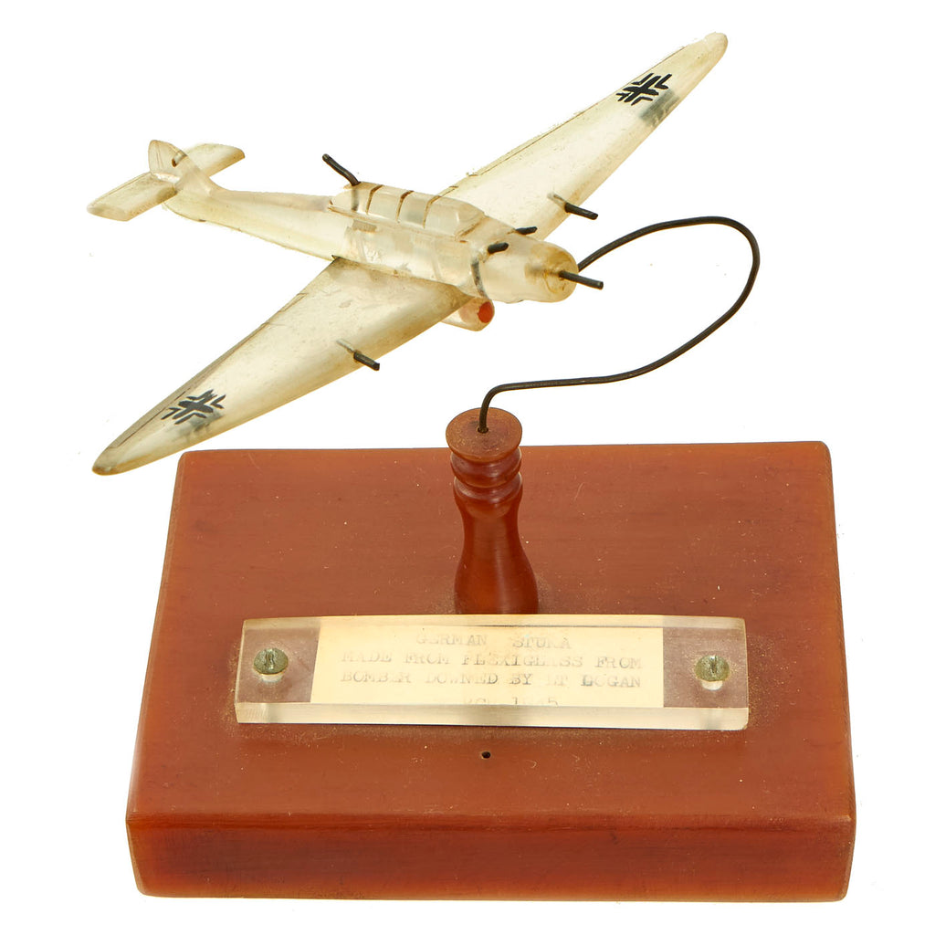 Original U.S. WWII Plexiglass Stuka Model Made From German Bomber Shot ...