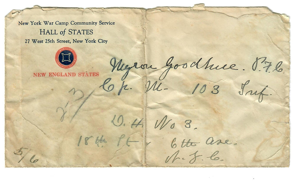 Original U.S. WWI 26th Infantry Division Named Uniform Set With Docume ...