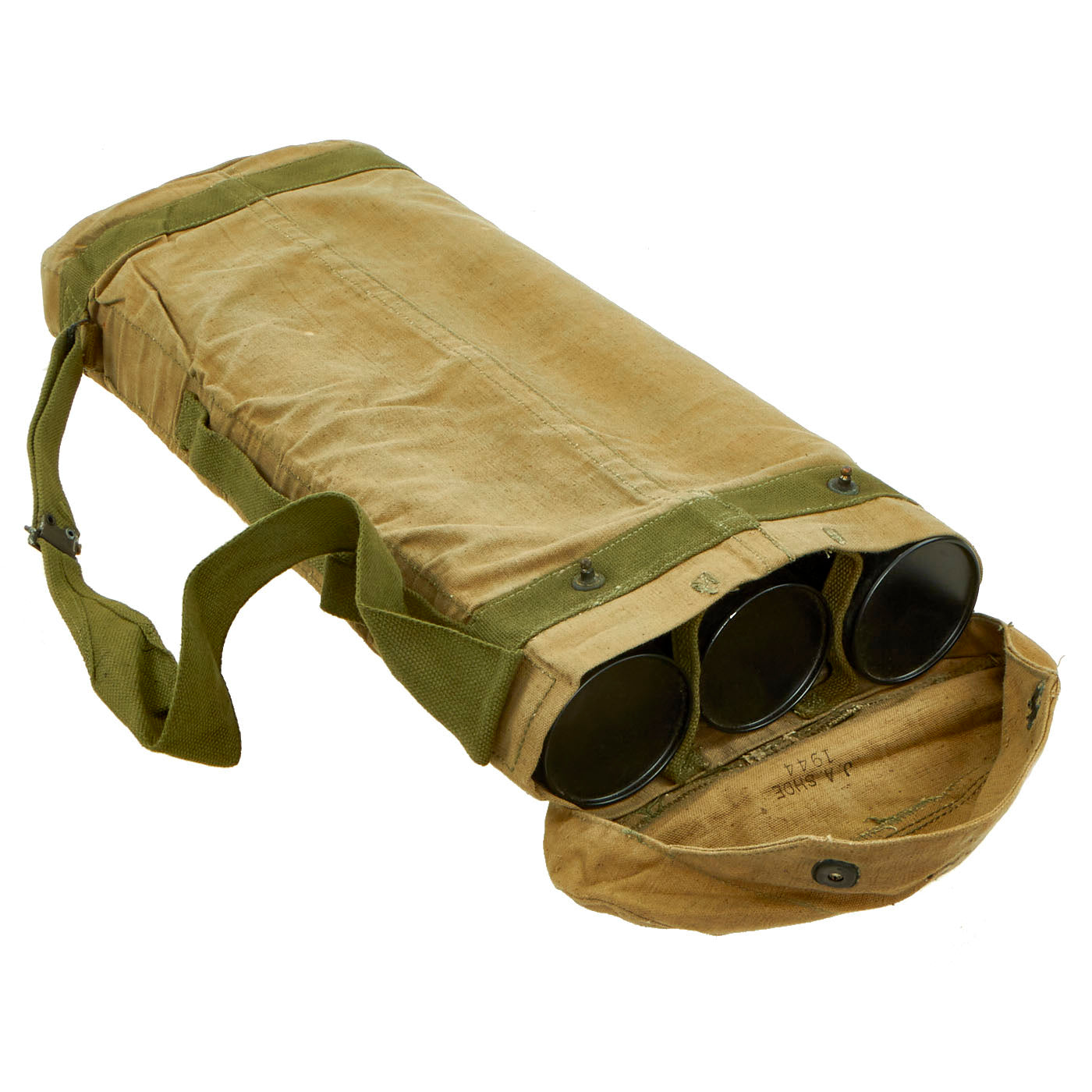 Original U.S. WWII Second Pattern M6 Bazooka Rocket Bag Dated 1944 Wit ...