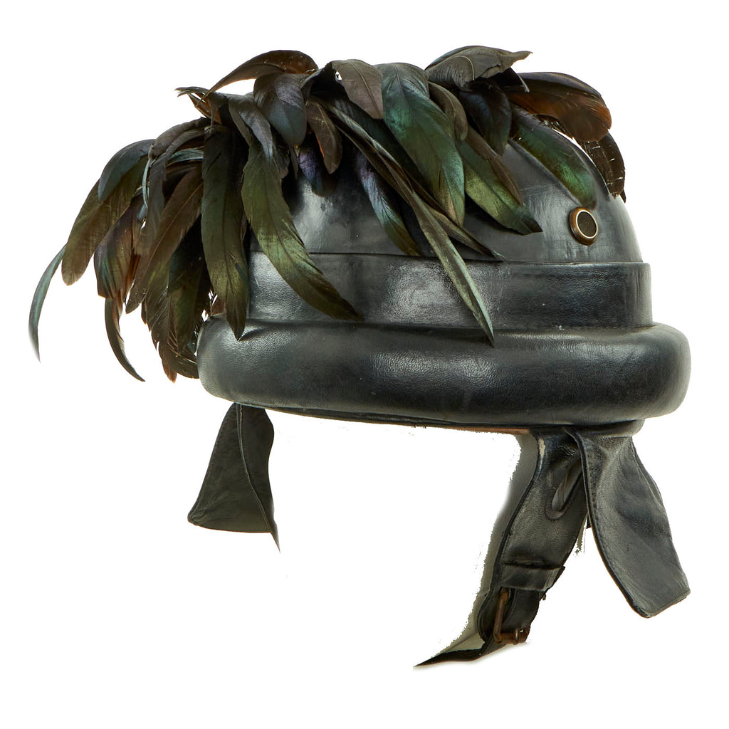 Original Italian WWII Bersaglieri Armored Division M35 Tanker Helmet W ...