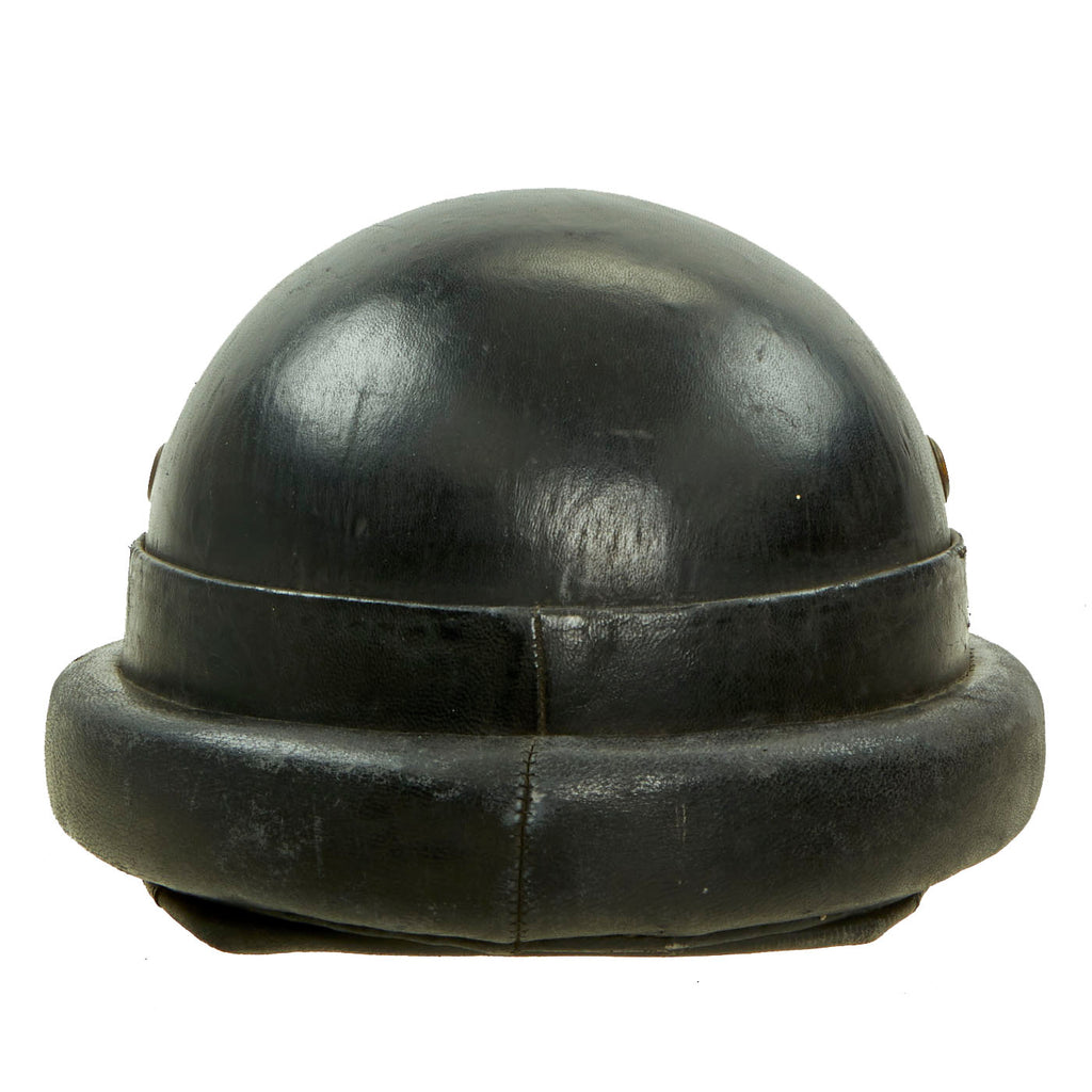 Original Italian WWII Armored Division M35 Tanker Helmet - Complete ...