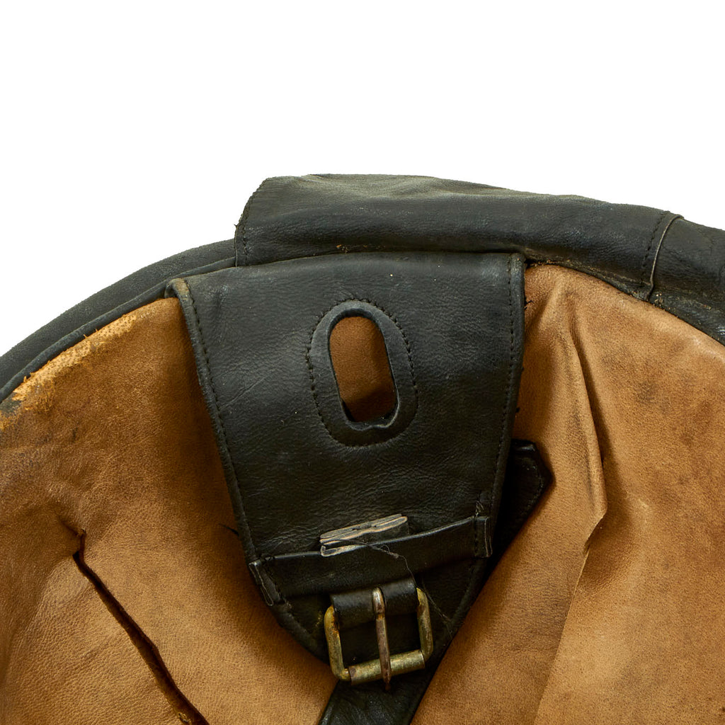 Original Italian WWII Armored Division M35 Tanker Helmet - Complete ...