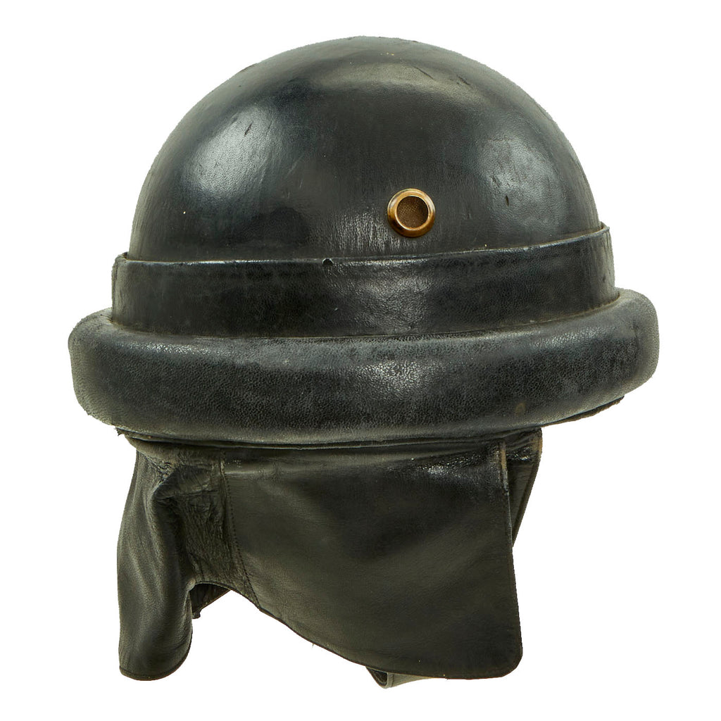 Original Italian WWII Armored Division M35 Tanker Helmet - Complete ...