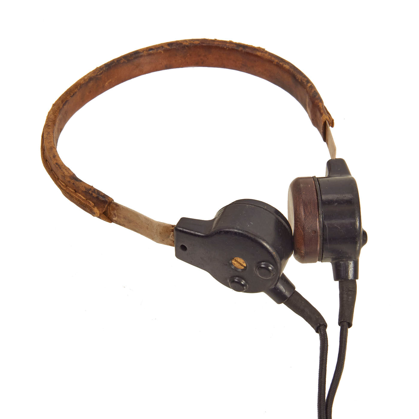 Original German WWII Panzer Armored Vehicle Model B Headset with Throa ...