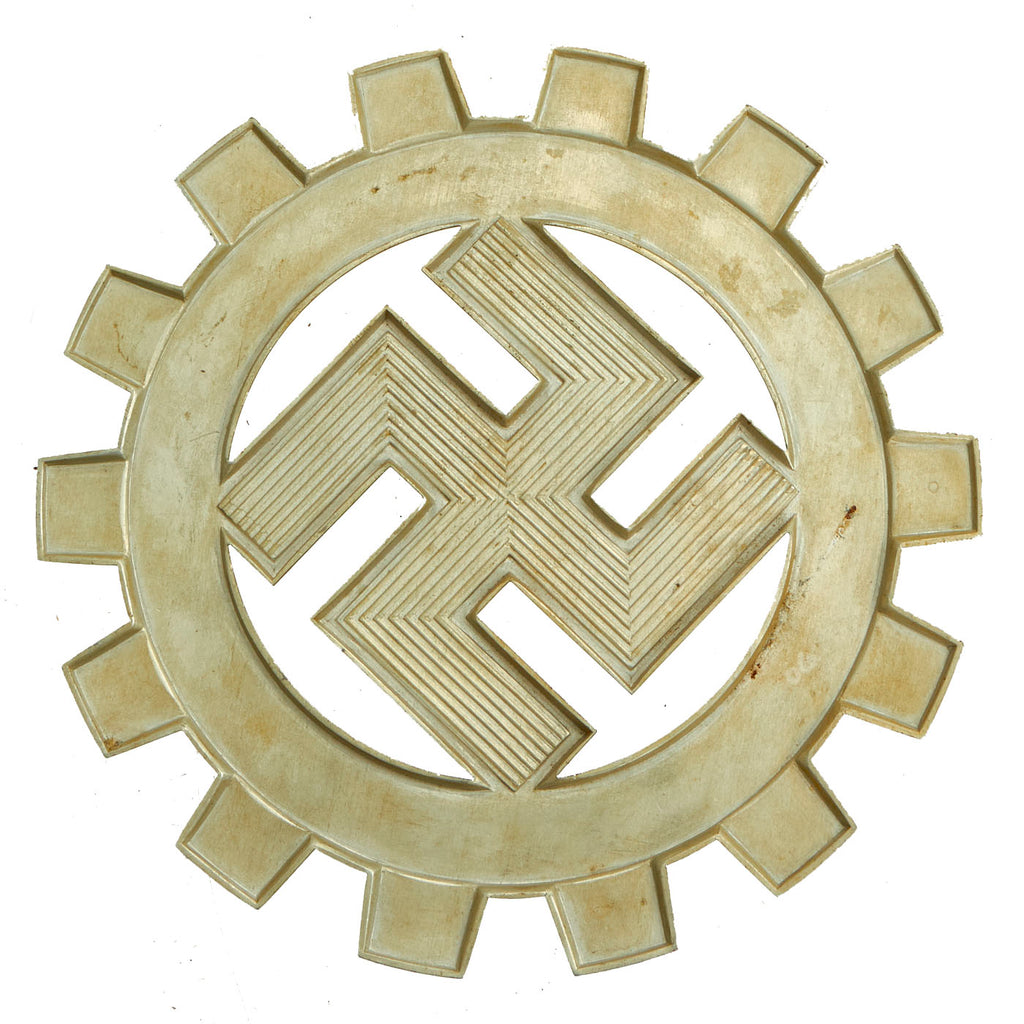 Original German WWII DAF Labor Front Aluminum Wall Sign - Deutsche Arb ...