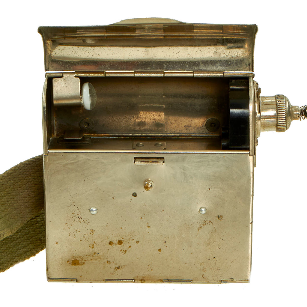 Original Japanese WWII Imperial Japanese Navy Nickel Plated Flashlight ...