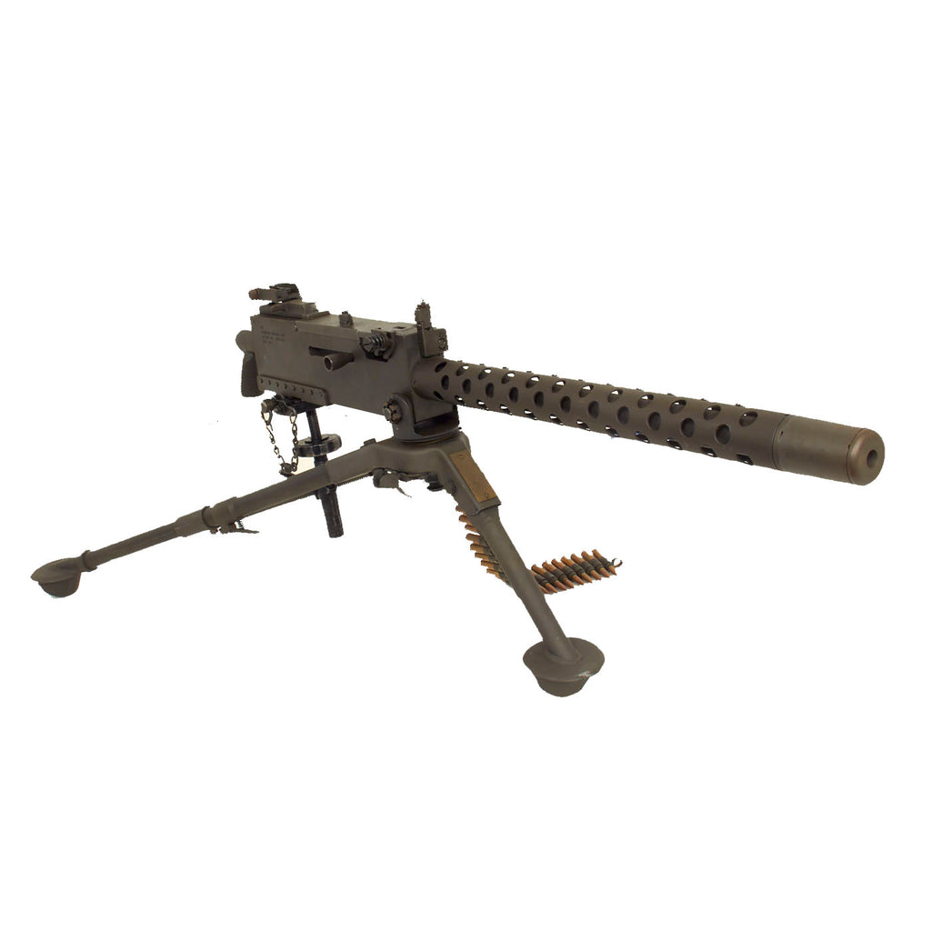 Original U.S. WWII Browning .30 Caliber M1919A4 Display Machine Gun wi ...
