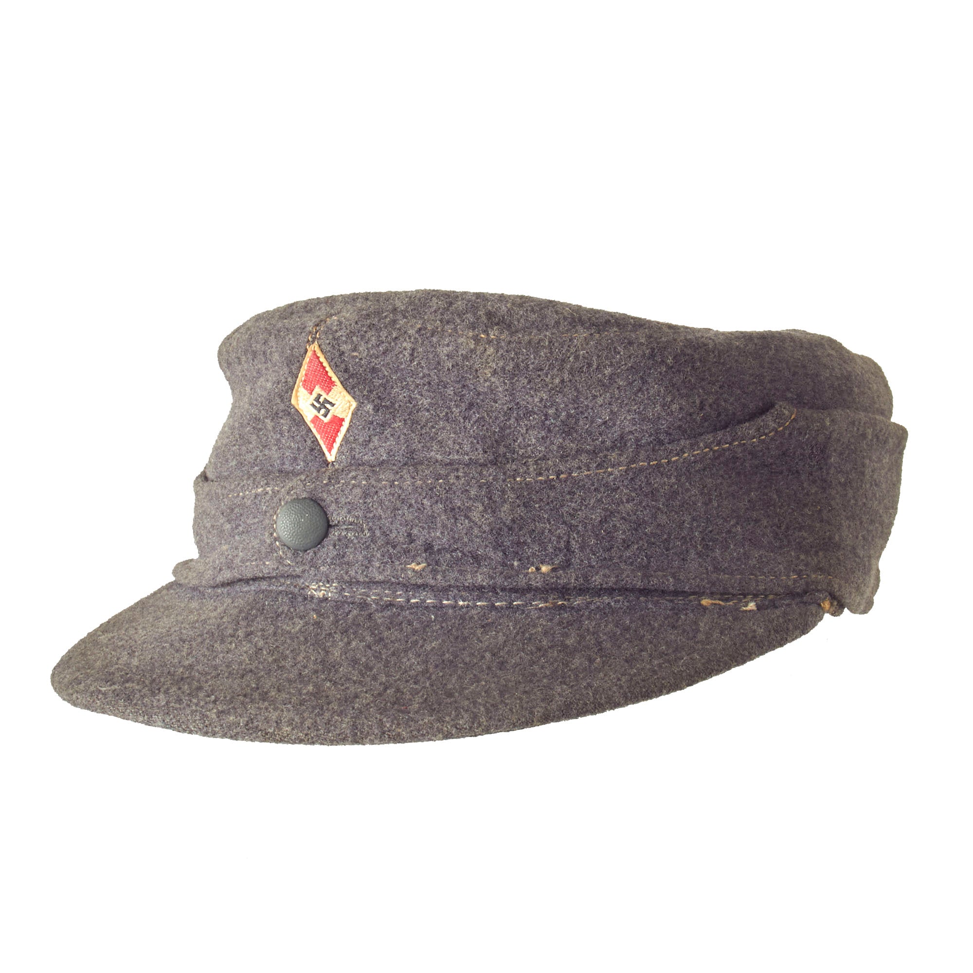 Original German WWII HJ Flak Helper M43 Feldmütze Field Cap in size 58 ...