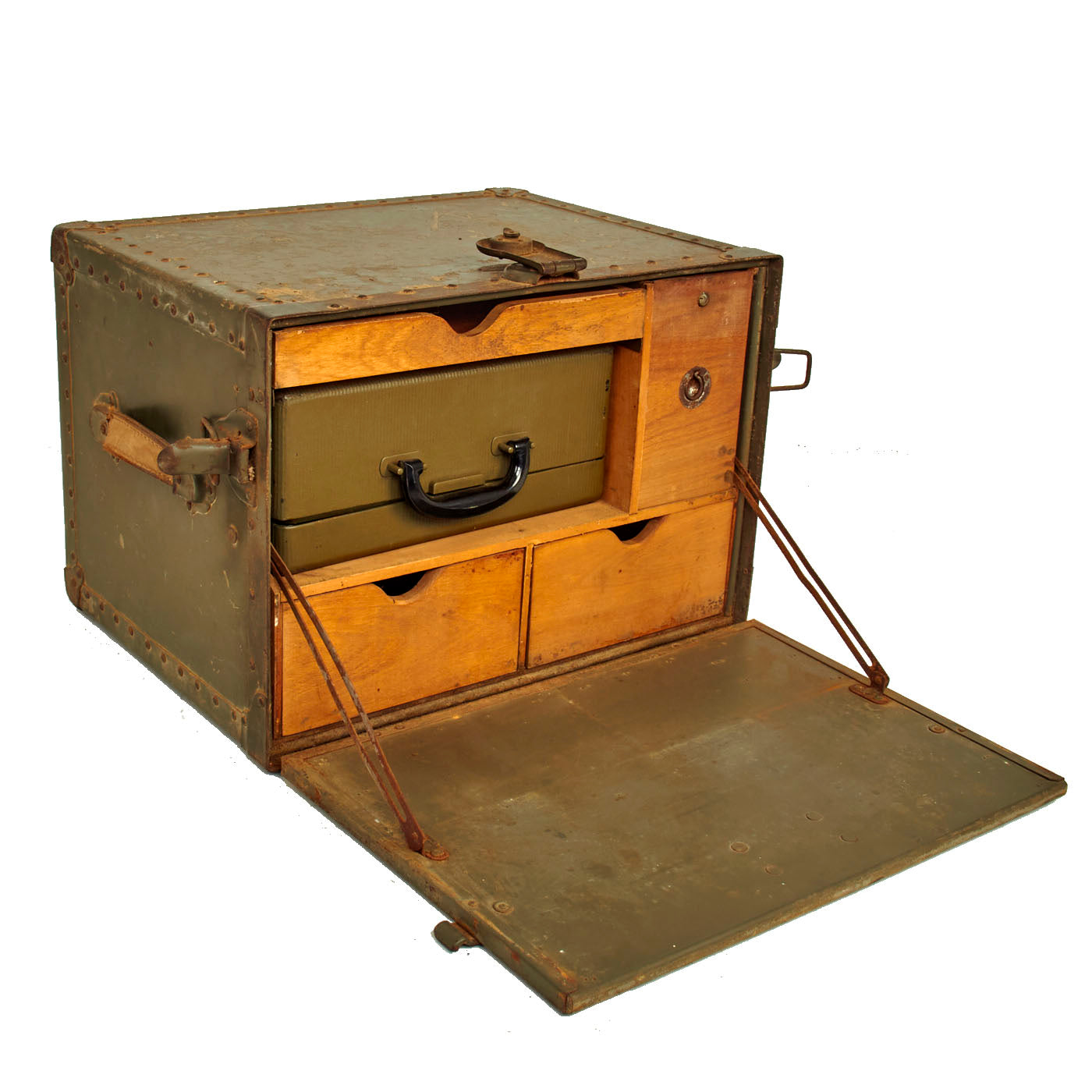 Original U.S. WWII 1942 Dated Army Officer's Folding Field Desk by ...